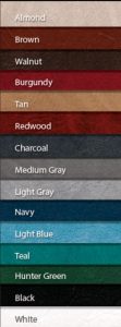 Vinly Color Chart – Florida Spa Covers